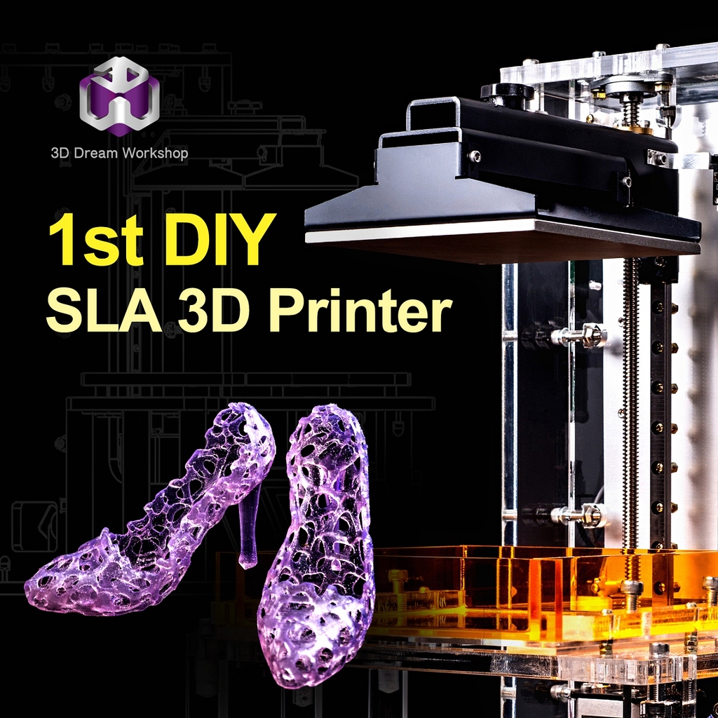 The first one in the world, "DO IT YOURSELF" laser SLA 3d printer - No ...