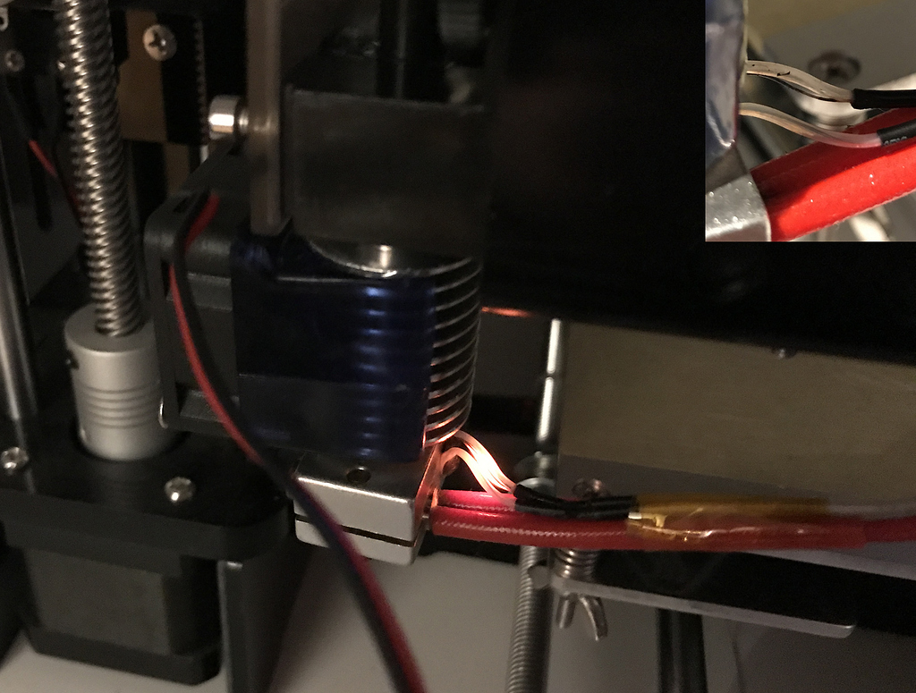 Thermistor wire red hot glowing - 3D Printers - Talk Manufacturing | Hubs