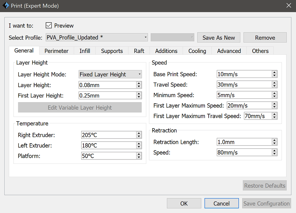 Retraction on FlashForge Creator Pro - No category - Talk Manufacturing ...